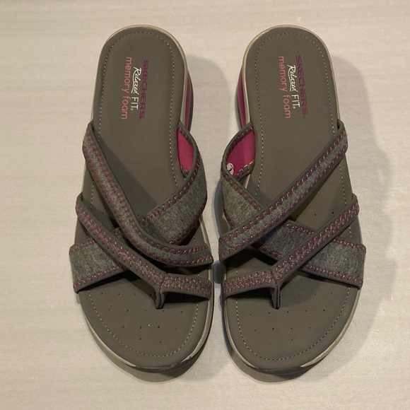 Skechers | Shoes | Skechers Womens Memory Foam Sandals | Poshmark
